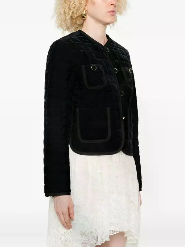 FORTE_FORTE Quilted Jacket With Patch Pockets
