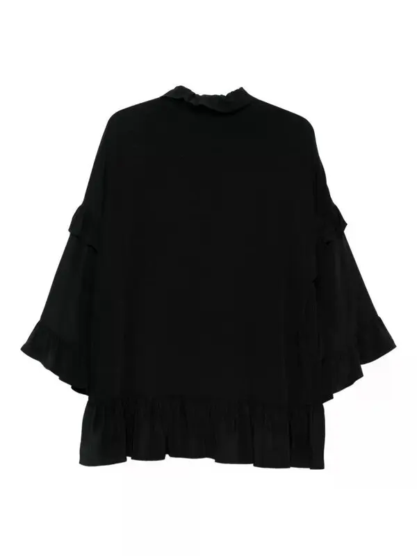 P.a.r.o.s.h Ruffled Tie-neck Top