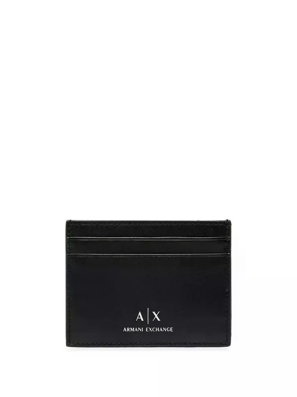 Armani Exchange Logo-print Cardholder - Black