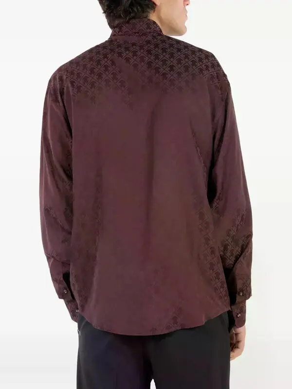 Roberto Cavalli Monogram-pattern Shirt - Purple