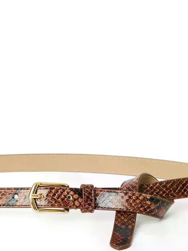 B-low The Belt Python-print Knot Belt