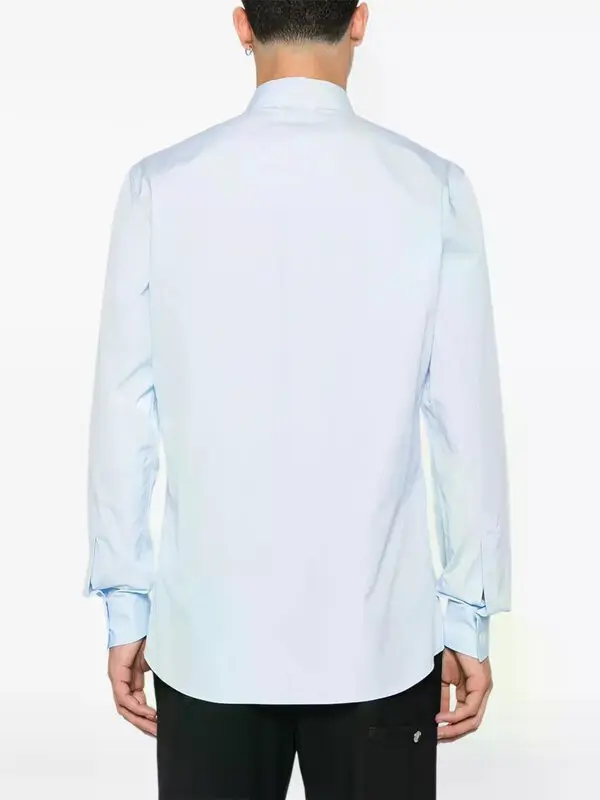 Moschino Logo-embroidered Long-sleeved Shirt