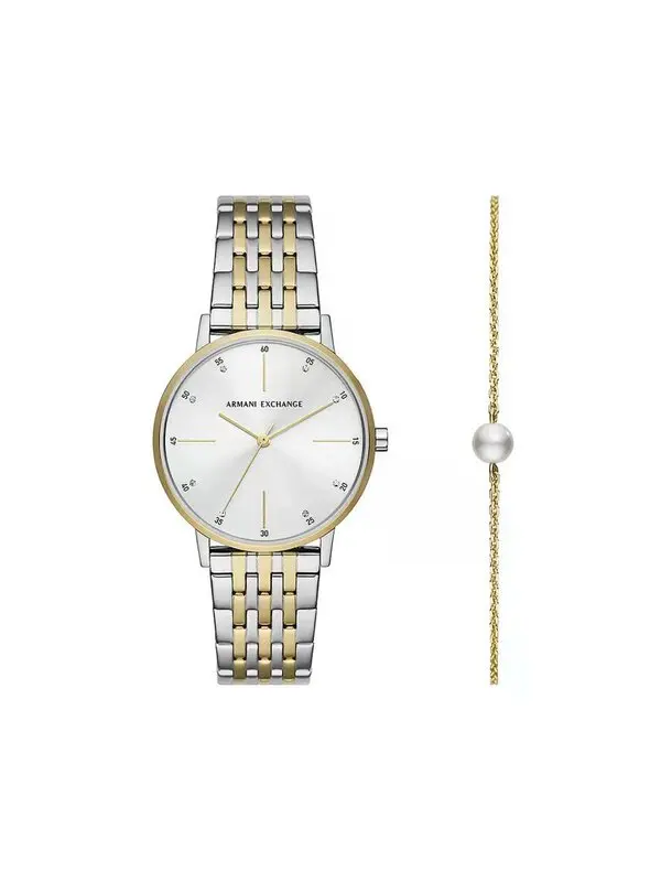 Armani Exchange Stainless Steel Bracelet Watch - White