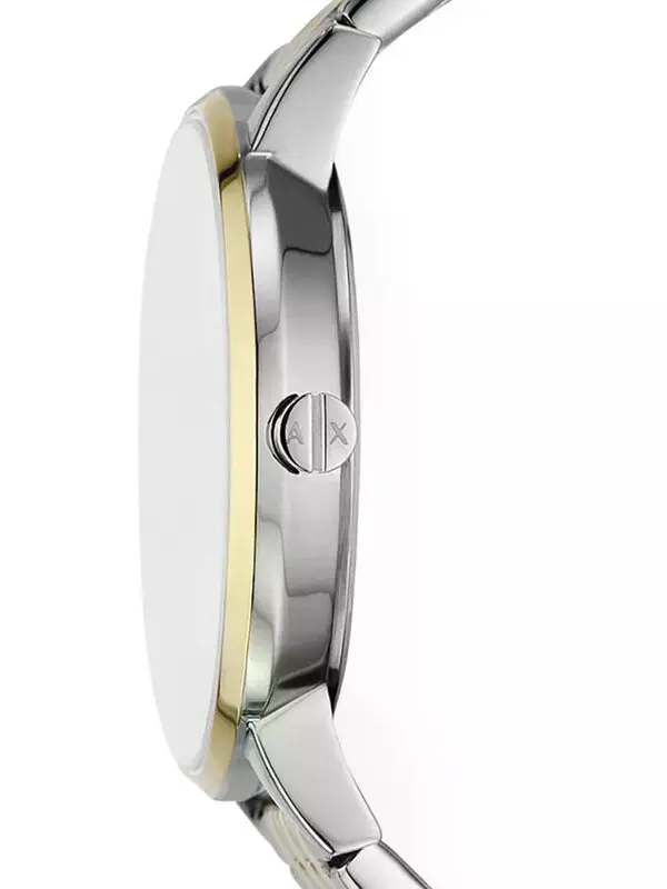 Armani Exchange Stainless Steel Watch With Two-tone Bracelet