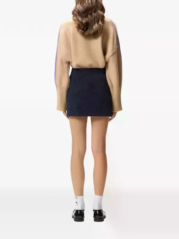 Pinko Bouclé Mini Skirt - Blue