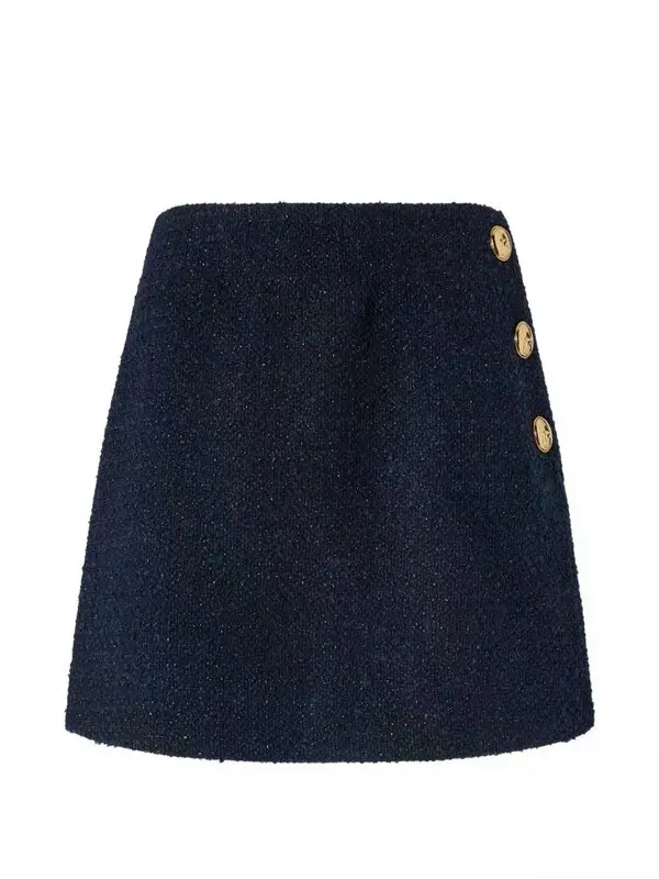 Pinko Bouclé Mini Skirt - Blue