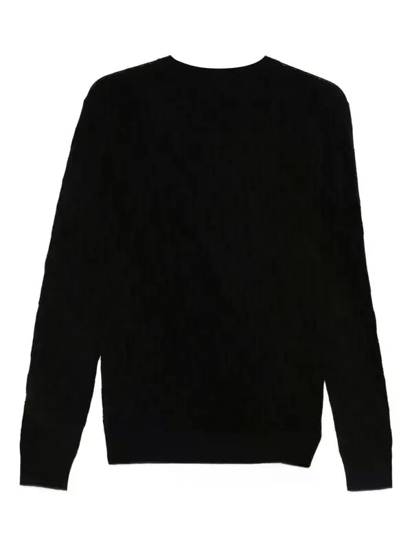 Karl Lagerfeld Cable-knit Cotton-blend Sweater