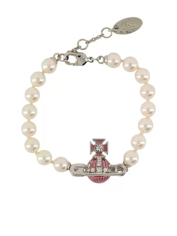 VIVIENNE WESTWOOD Kitty Pearl Bracelet - White