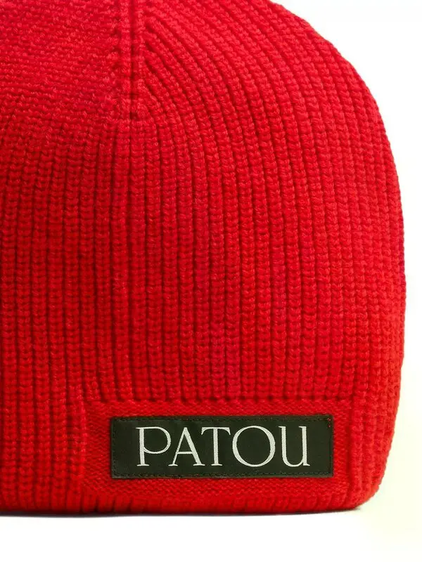PATOU Logo-tag Wool Beanie