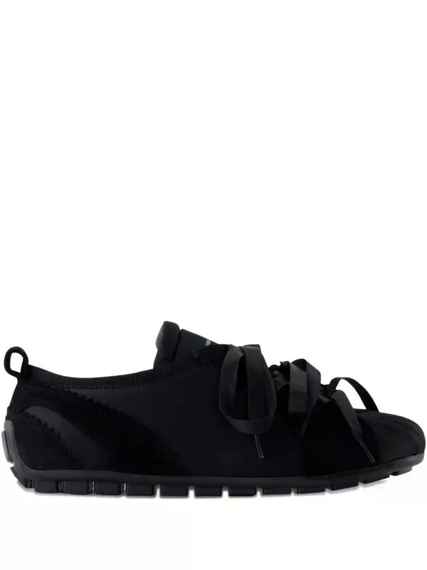 Simone Rocha Ballerina Grip Leather Sneakers - Black