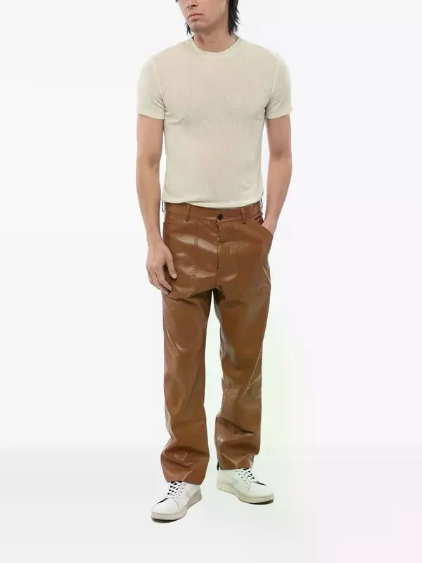 Nanushka Patch-pocket Faux Leather Trousers