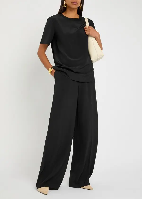 JOSEPH Rubin Silk-crepe T-shirt