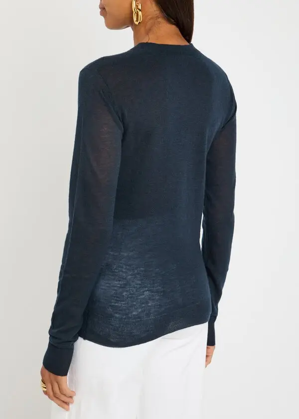 JOSEPH Cashmere Knit Top - Navy