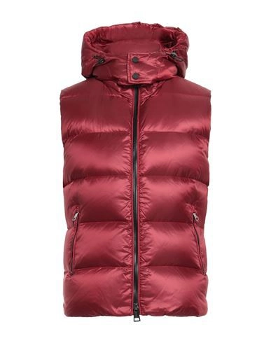 JAN MAYEN Quilted Vest With Detachable Hood - Brick