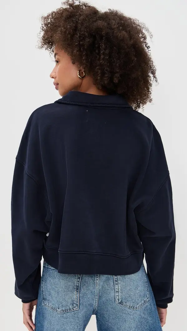 Citizens Of Humanity Mirelle Funnel Neck Top - Navy