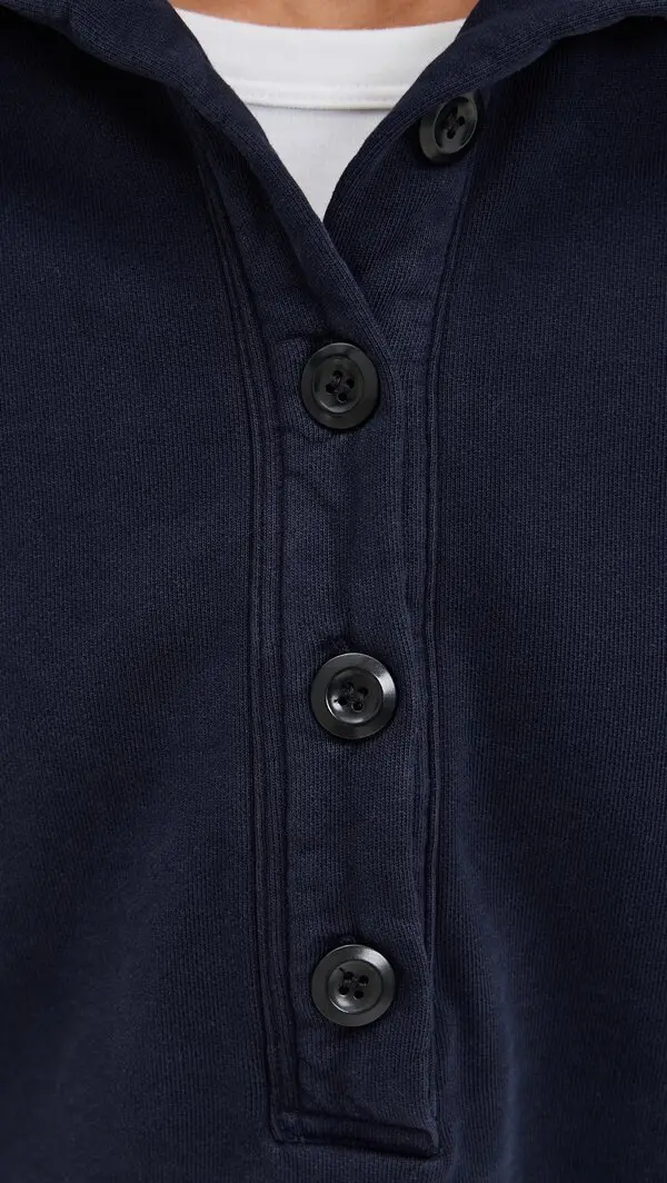 Citizens Of Humanity Mirelle Funnel Neck Top - Navy