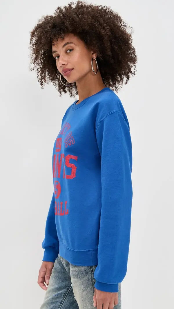 Junk Food Giants Property Crew Fleece Sweatshirt - Royal