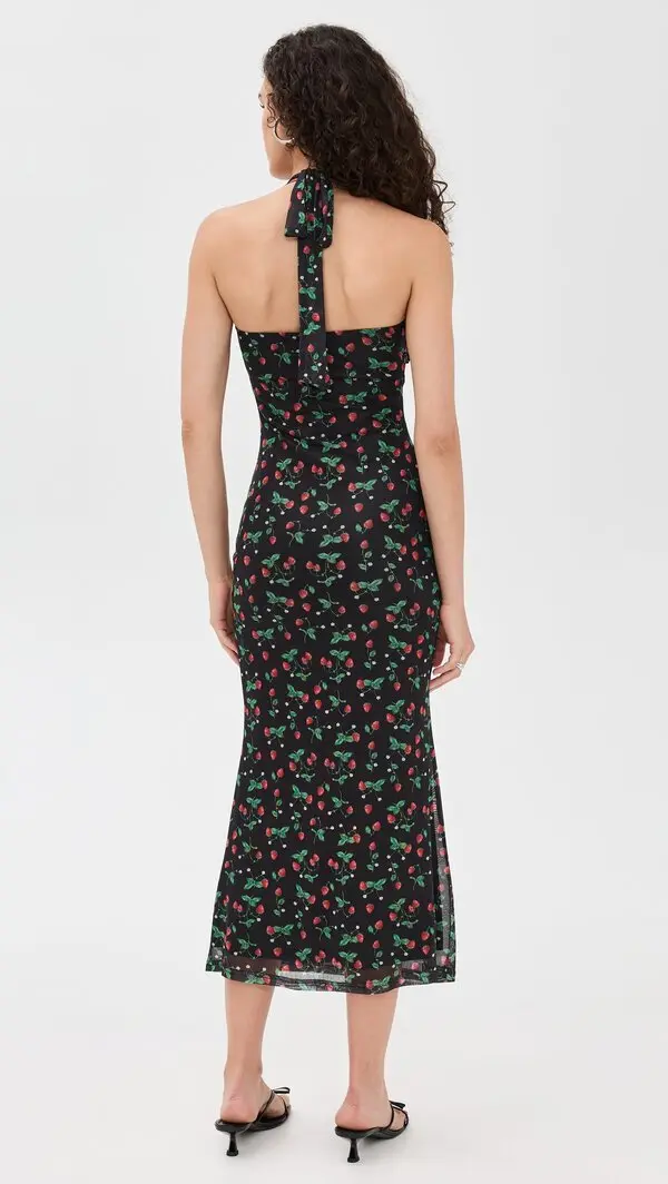 BAILEY ROSE Strawberry Print Maxi Dress