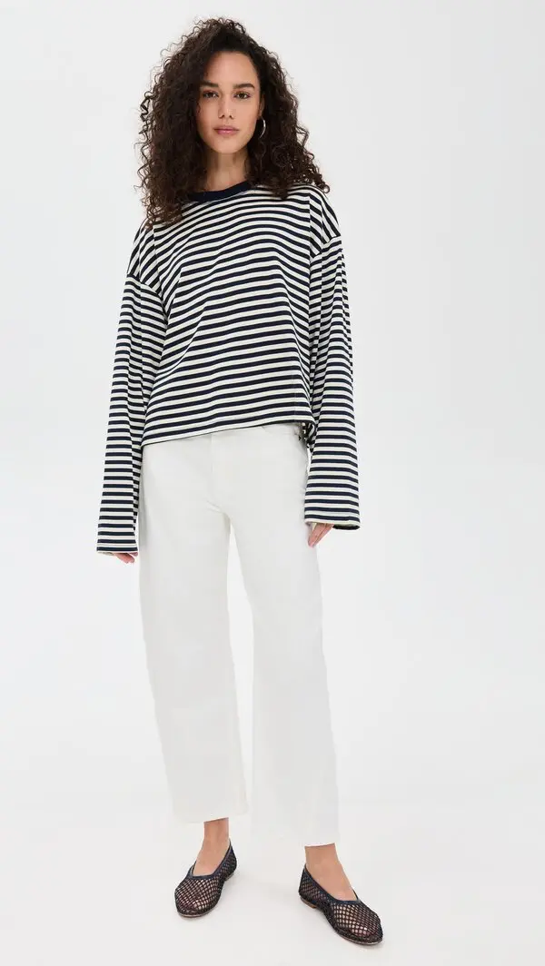 Lioness Bloom Long Sleeve - Navy Stripe