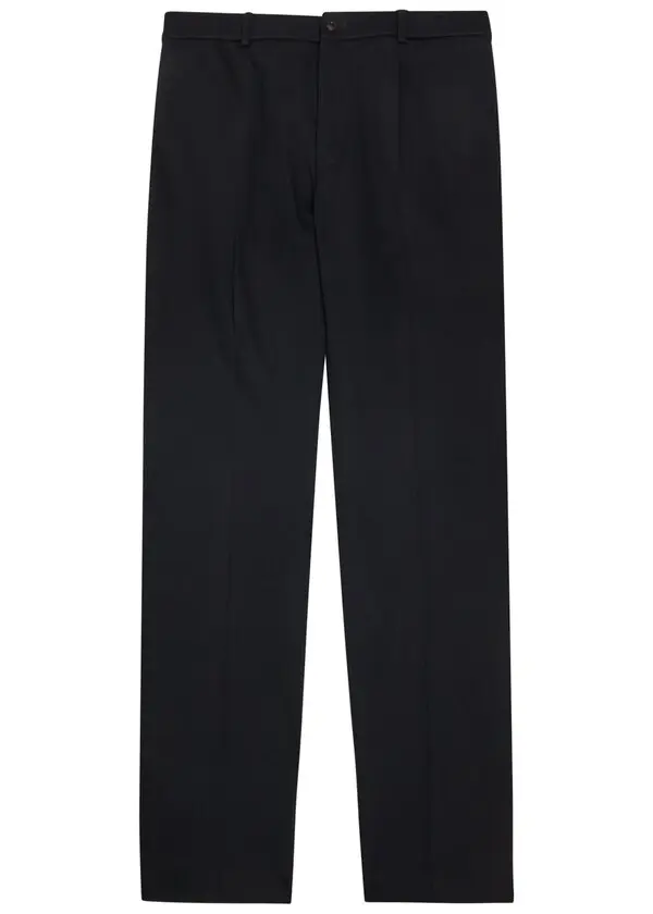 Moncler Cotton-blend Trousers - Navy