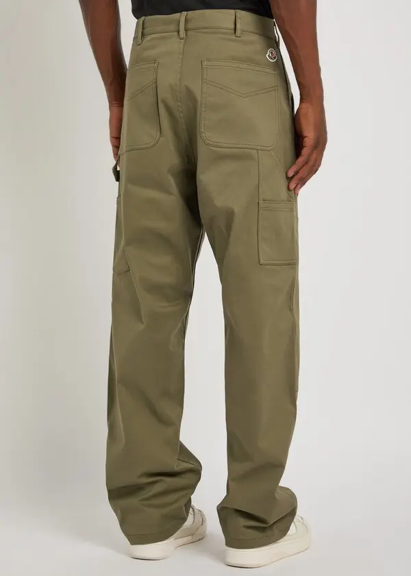Moncler Stretch-cotton Cargo Trousers