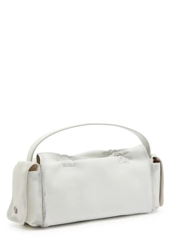 Acne Studios Grained-leather Top Handle Bag - White