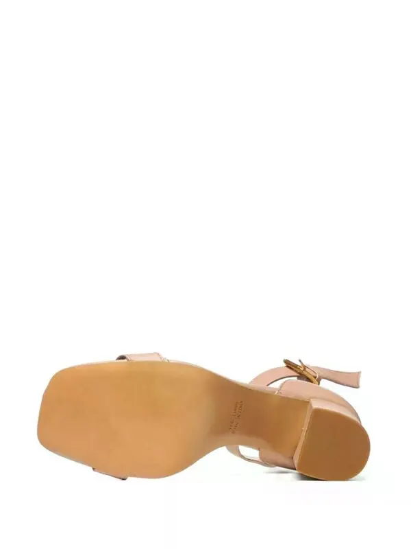 POCHE PARIS Leather Heeled Sandals