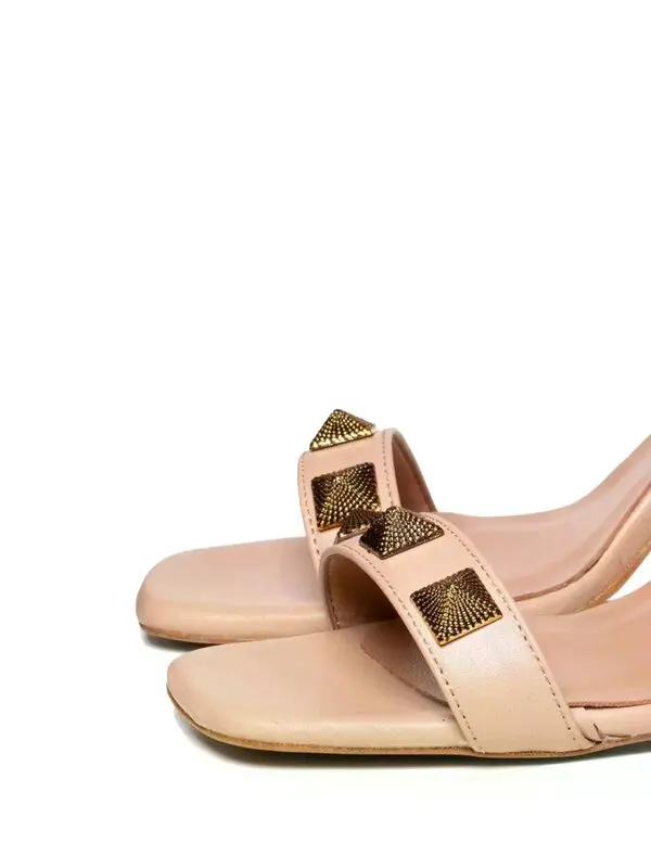 POCHE PARIS Leather Heeled Sandals