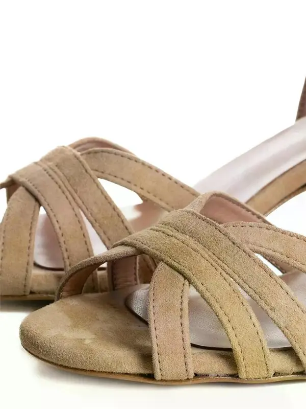 POCHE PARIS Strappy Block-heel Sandals