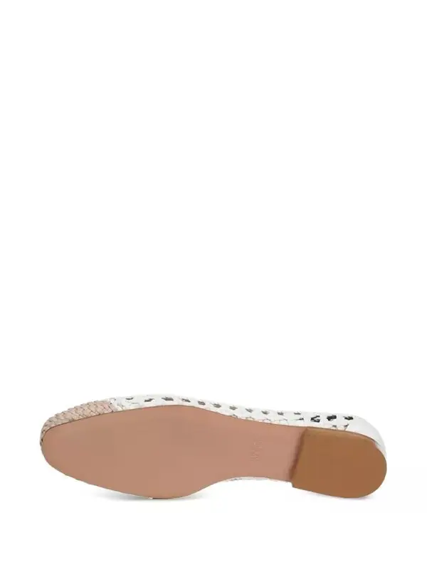 POCHE PARIS Reine Woven Leather Pumps