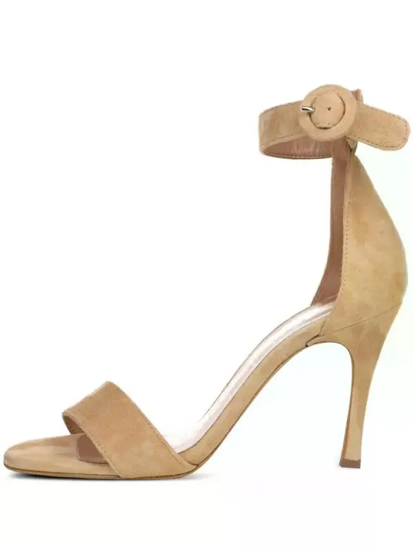 POCHE PARIS Ankle-strap Suede Sandals
