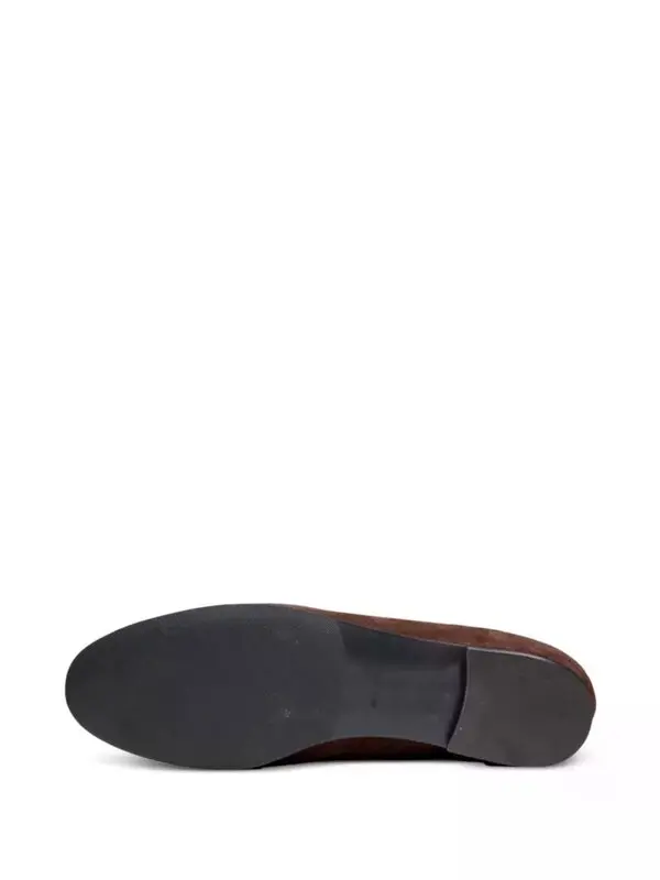 POCHE PARIS Horsebit Suede Loafers