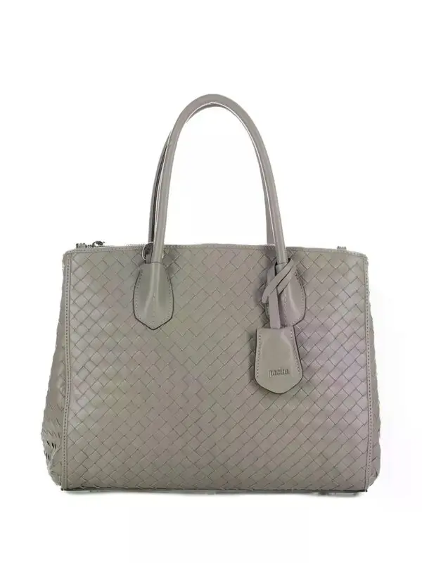 POCHE PARIS Ambre Torba Woven Leather Tote Bag