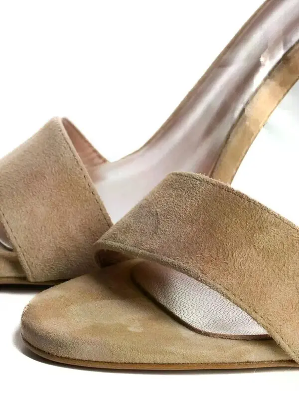 POCHE PARIS Ankle-strap Suede Sandals