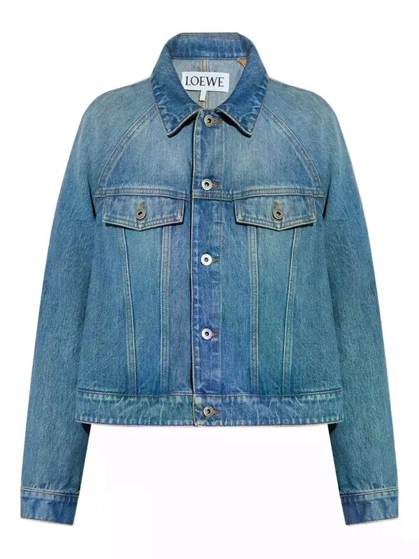 Loewe Raglan-sleeve Denim Jacket