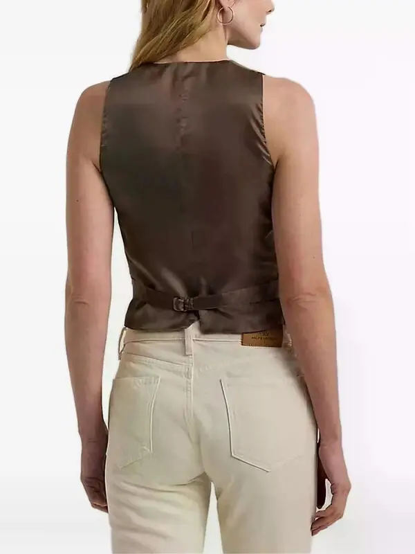 Ralph Lauren Checked Button-fastening Waistcoat