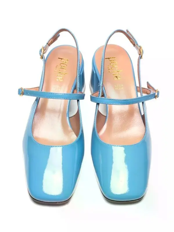 POCHE PARIS Patent-leather Buckle Pumps