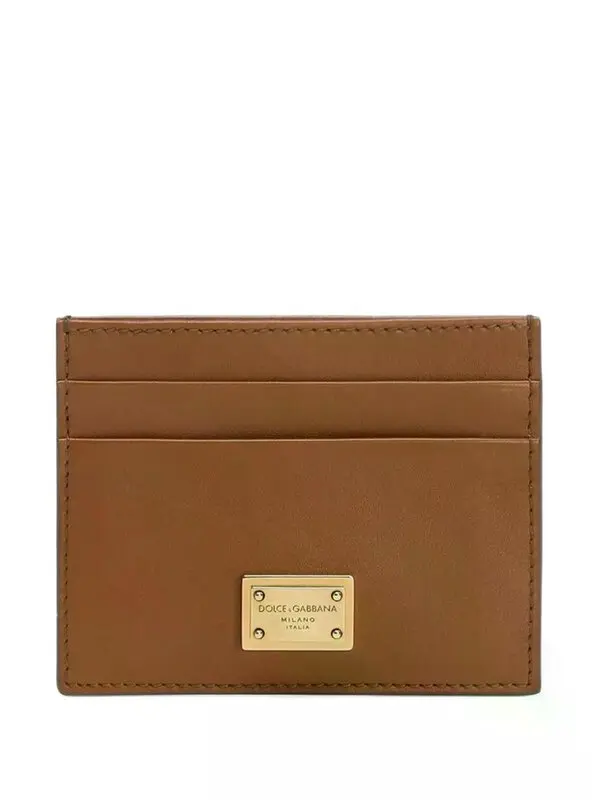 Dolce & Gabbana Logo-plaque Cardholder - Brown