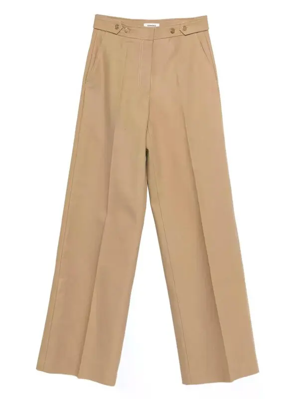 Sandro Button Detailed Wide Leg Trousers