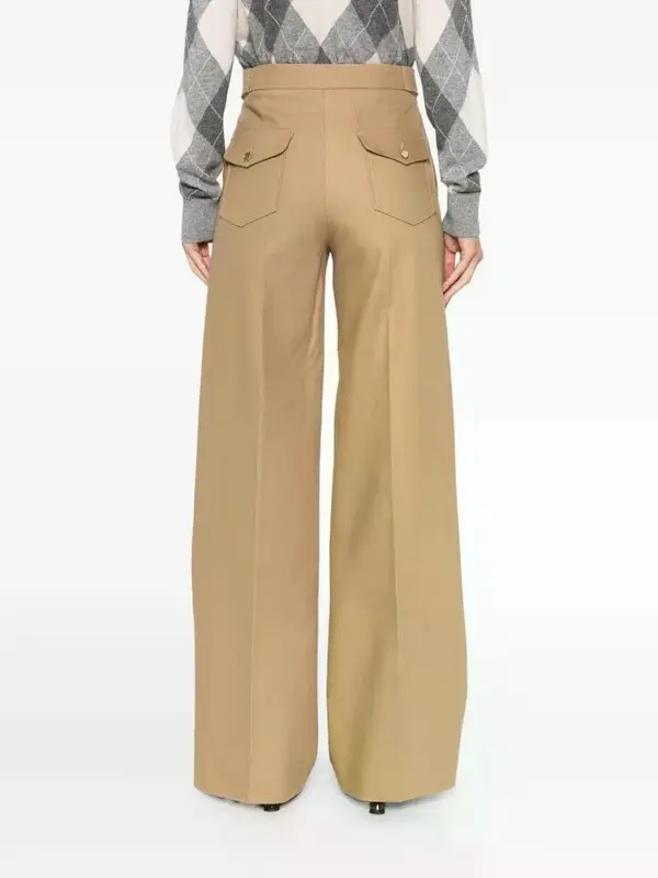 Sandro Button Detailed Wide Leg Trousers