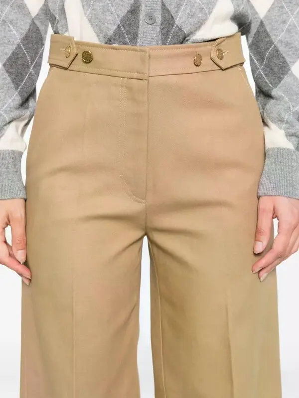Sandro Button Detailed Wide Leg Trousers