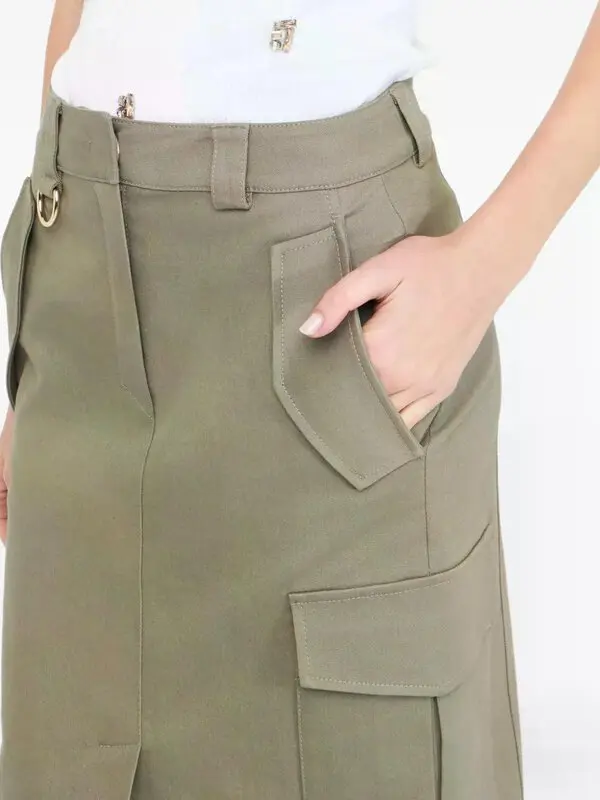 Liu Jo Cargo Front-slit Skirt