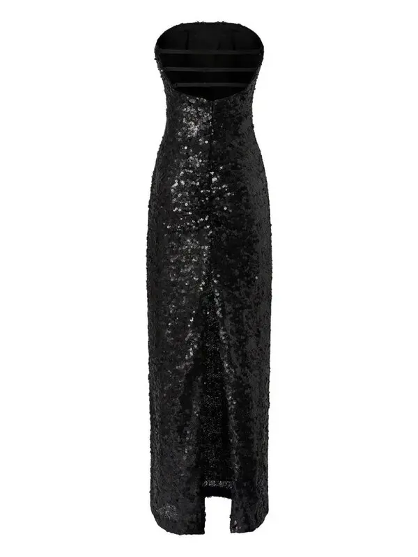 Pinko Sequinned Strapless Maxi Dress