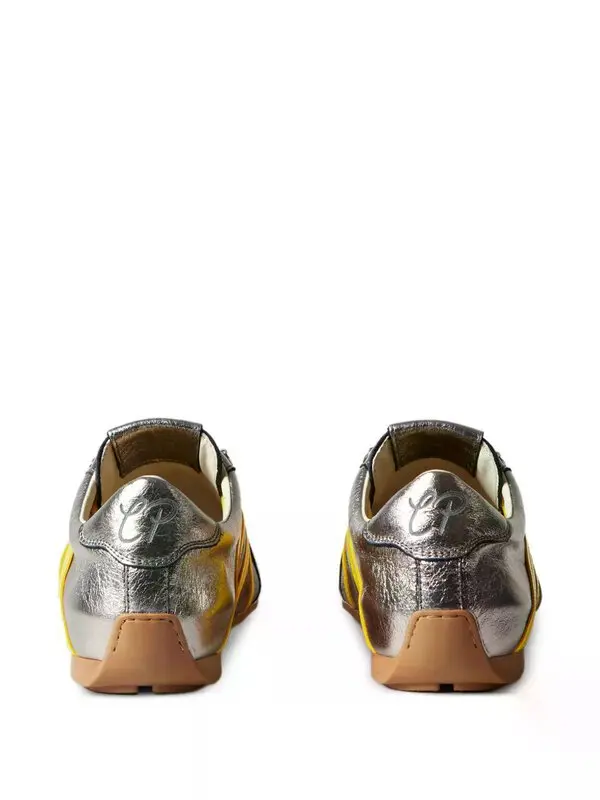 Claudie Pierlot Metallic Lace-up Sneakers - Silver