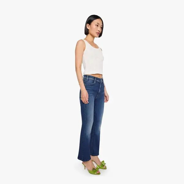 MOTHER Petites The Lil Hustler Ankle Taking Chances Jeans - Blue