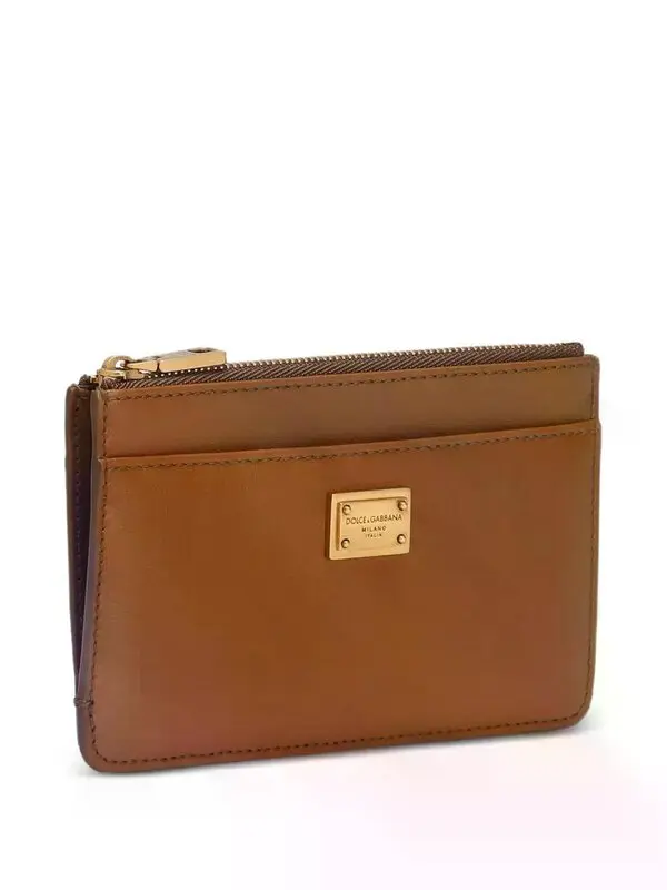 Dolce & Gabbana Plongé Calfskin Card Holder - Brown