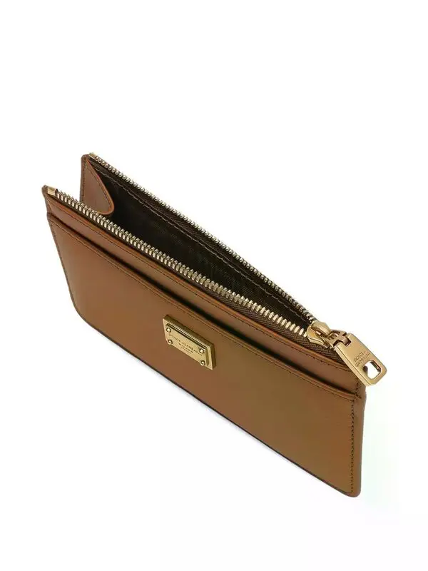 Dolce & Gabbana Plongé Calfskin Card Holder - Brown
