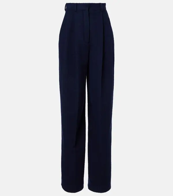 Loro Piana Kurt High-rise Wide-leg Pants - Blue