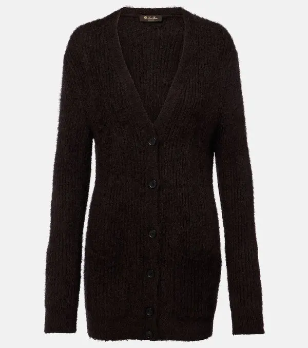Loro Piana Silk And Cashmere Cardigan - Black