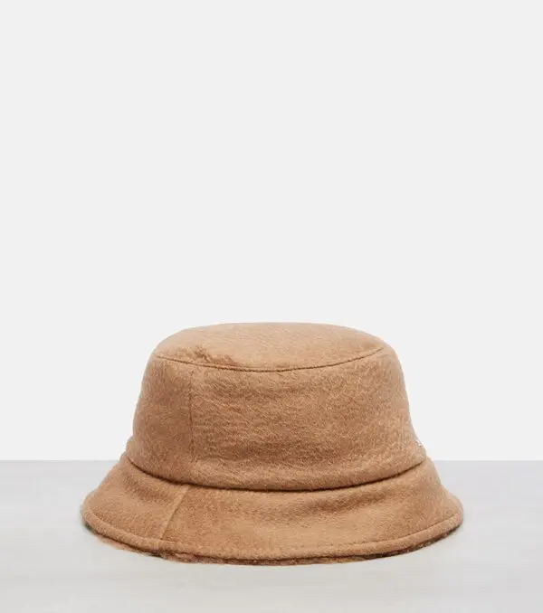 Max Mara Reversible Camel Hair Bucket Hat - Beige